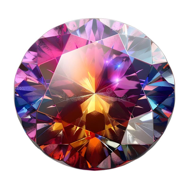 3D Rendering of a Gemstone Button Luxury on Transparent Background - Ai ...