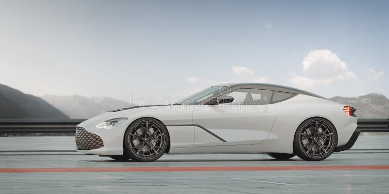 3D rendering generic car stock illustration. Illustration of generic ...