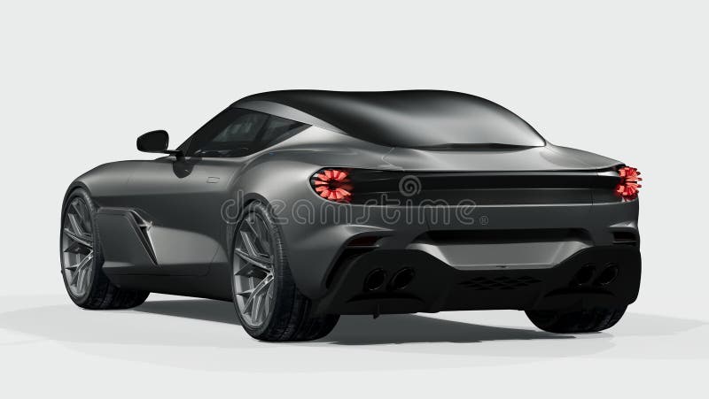 3D rendering generic car stock illustration. Illustration of metal ...