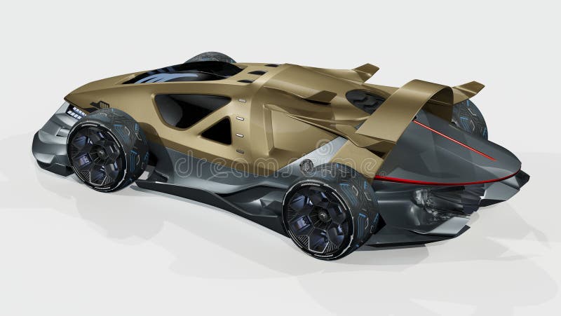 3D rendering generic car stock illustration. Illustration of front ...