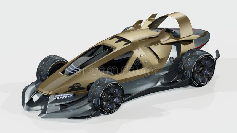 3D rendering generic car stock illustration. Illustration of inside ...