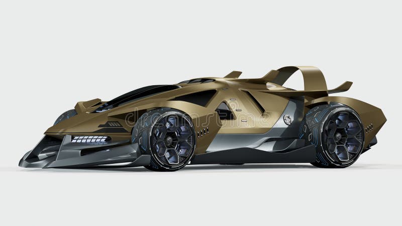 3D rendering generic car stock illustration. Illustration of electric ...