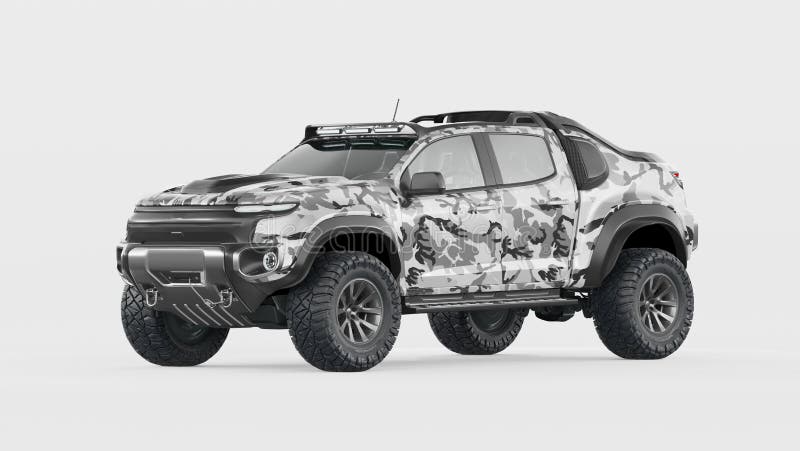 3D Rendering of a Generic Car Stock Illustration - Illustration of ...