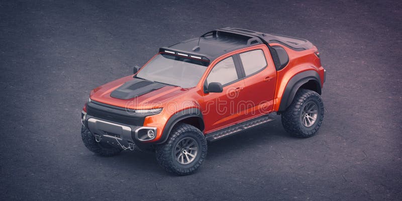 3D Rendering of a Generic Car Stock Illustration - Illustration of ...