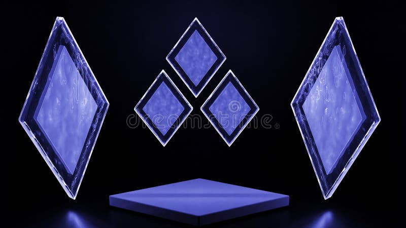 3D Rendering Geometric Background Square Python Cut Abstract Stock ...