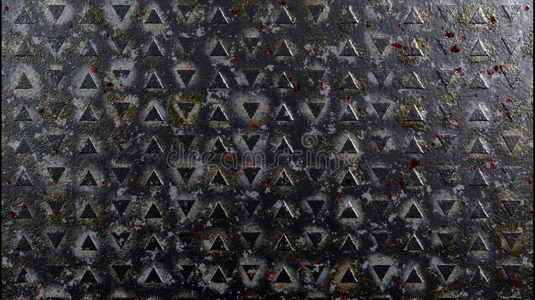 3D Rendering of Geometric Embossing Metal Texture, Metallic Modern ...