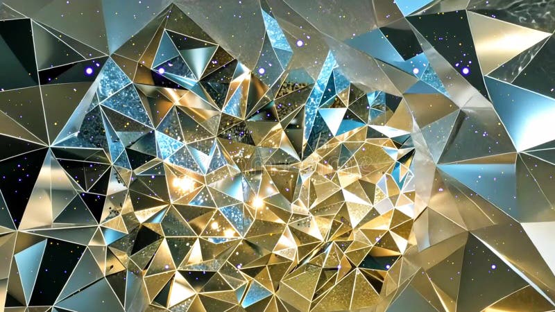 3D Rendering Geometric Light Animation Stock Video - Video of graphic ...