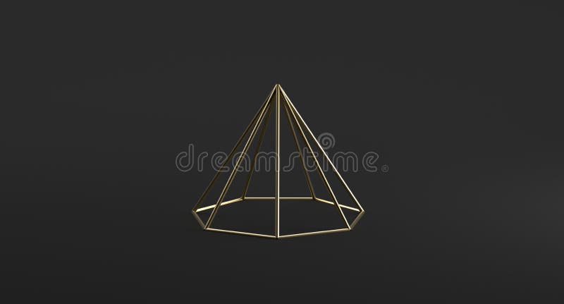 Realistic Looking Mesh Pyramid Stock Illustration - Illustration of ...