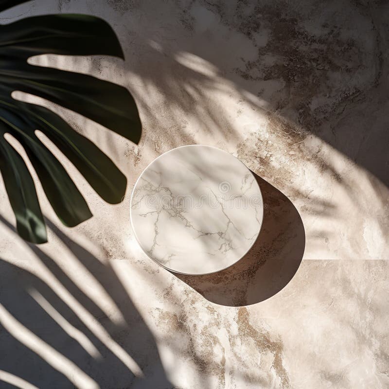 3d Rendering of Geometric Shape with Shadow on Concrete Background ...