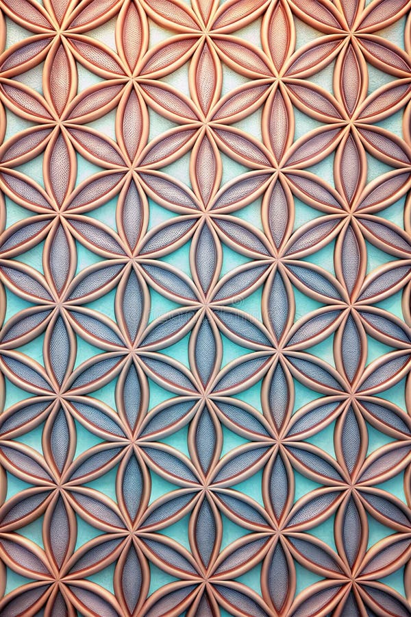 3D Rendering of the Geomodule with a Flowers of Life Fragment Pattern ...