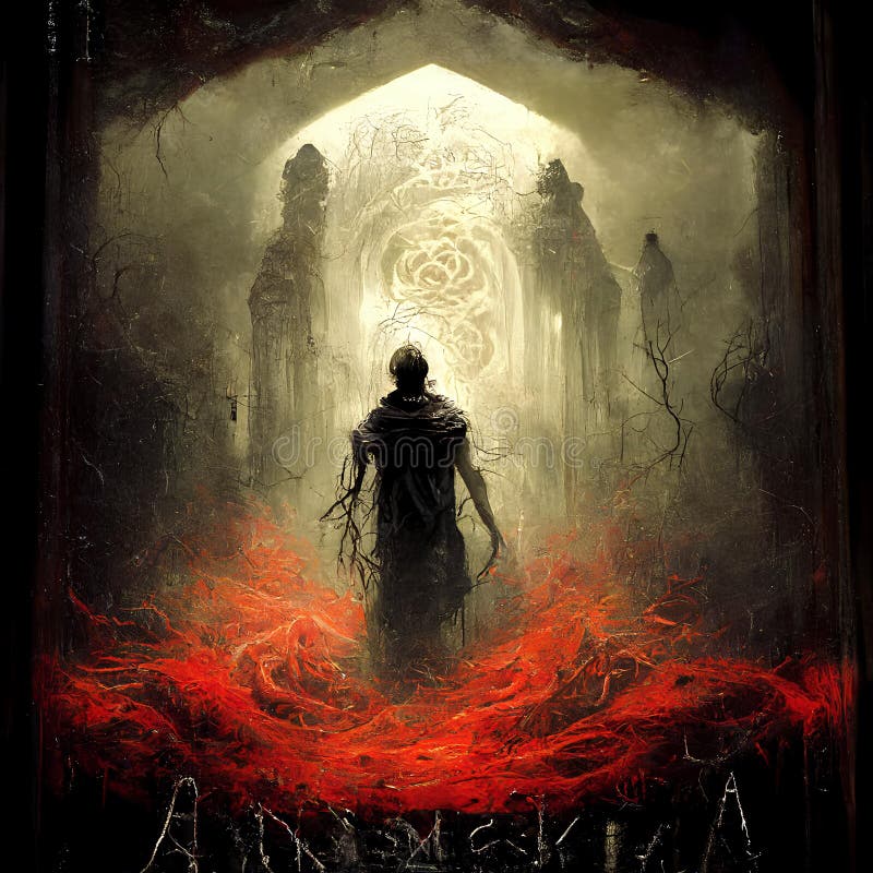 3D Rendering of the Ghost Man in Abandoned Old Building Stock ...