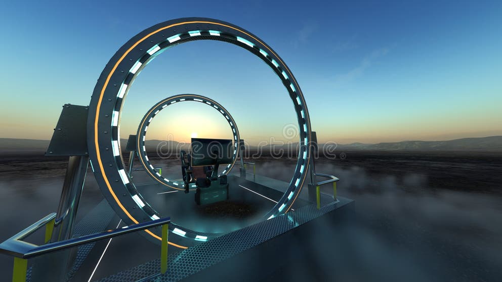 3D Rendering of the Giant Laser Device Stock Illustration ...
