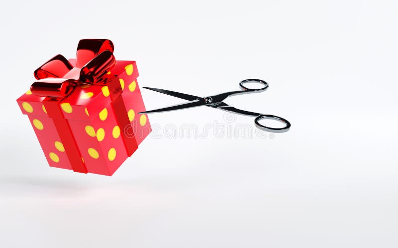 Scissors Cutting Ribbon Box Stock Illustrations – 39 Scissors Cutting ...