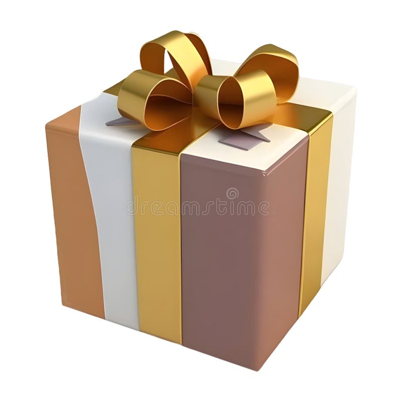3D Rendering of a Gift Box for Thanks Giving on Transparent Background ...