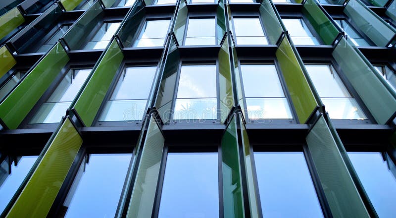 3D Rendering of Glass Building Facade Stock Illustration - Illustration ...