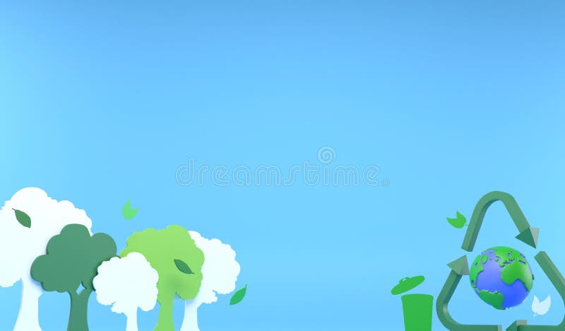 3D Rendering Global Recycle , Recycle and Make Green Area Stock ...