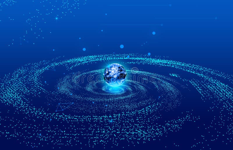 Digital Data Flow Vortex Stock Illustrations – 782 Digital Data Flow ...