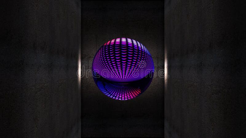 3d Rendering of Glowing Purple Ball Stock Illustration - Illustration ...