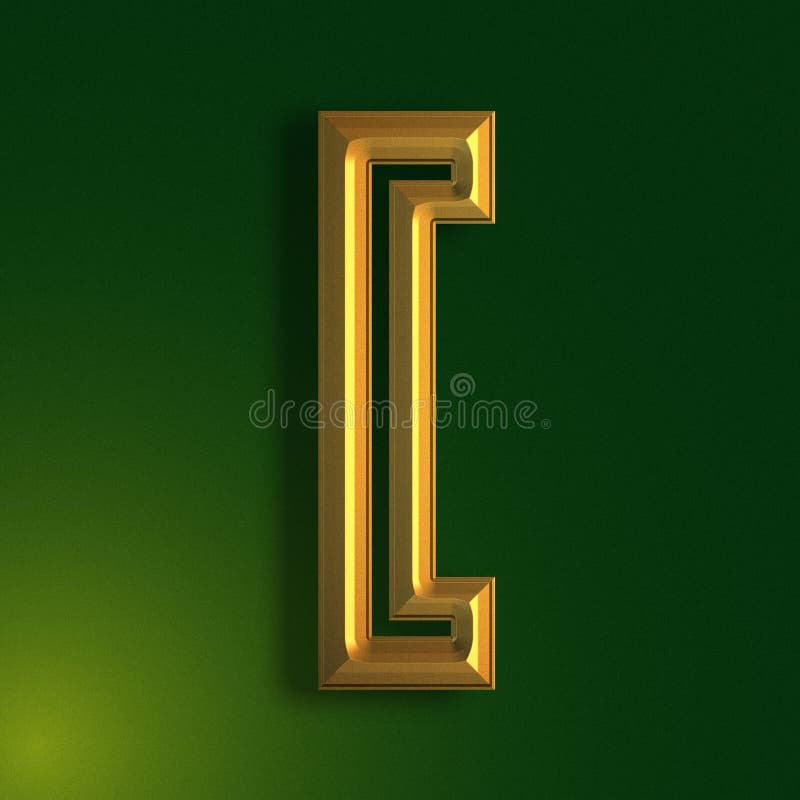 3D Rendering Gold Texture Letters and Symbols Stock Illustration ...