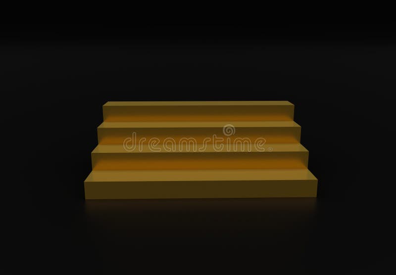Golden Stairs Premium Upward Downward Platform Leadership Win Pedestal ...