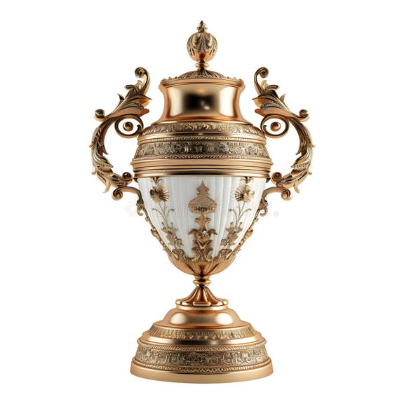 3D Rendering of a Golden Winning Cup on Transparent Background - Ai ...
