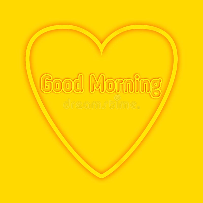 3d Rendering Good Morning Text Isolated on Yellow 1 Stock Illustration ...