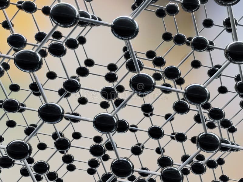 Graphene Molecular Structure Stock Illustration - Illustration of ...
