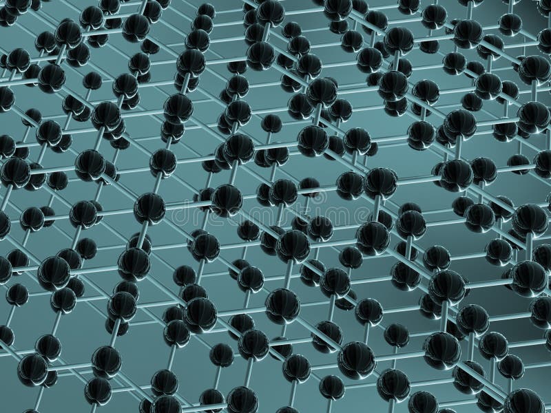 Graphene Molecular Structure on White Background Stock Illustration ...