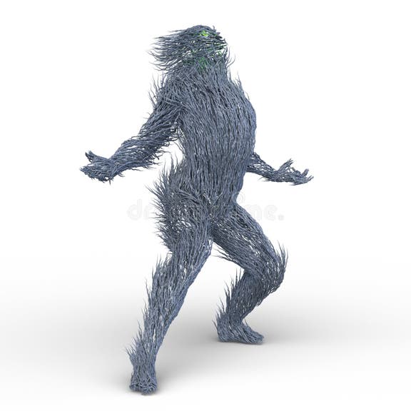 3D Rendering of a Grass Monster Stock Illustration - Illustration of ...