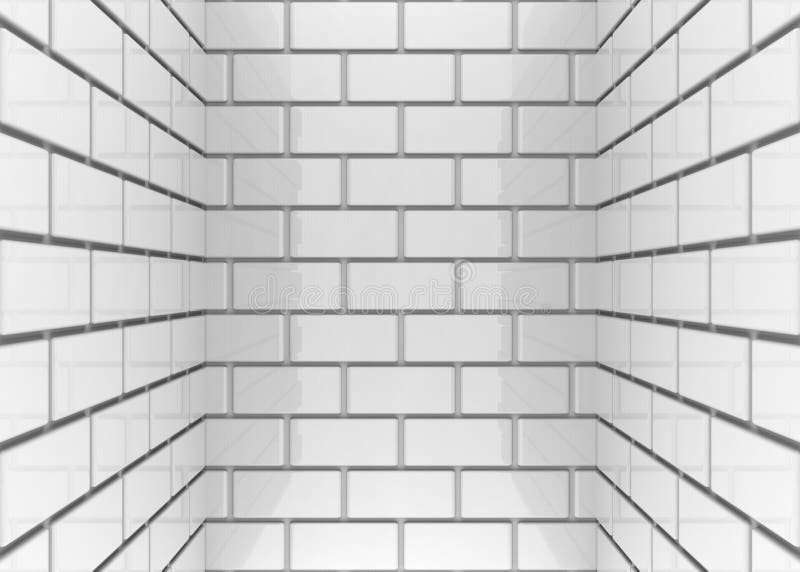 3d Rendering. Gray Rectangle Brick Blocks Wall Room Background Stock ...