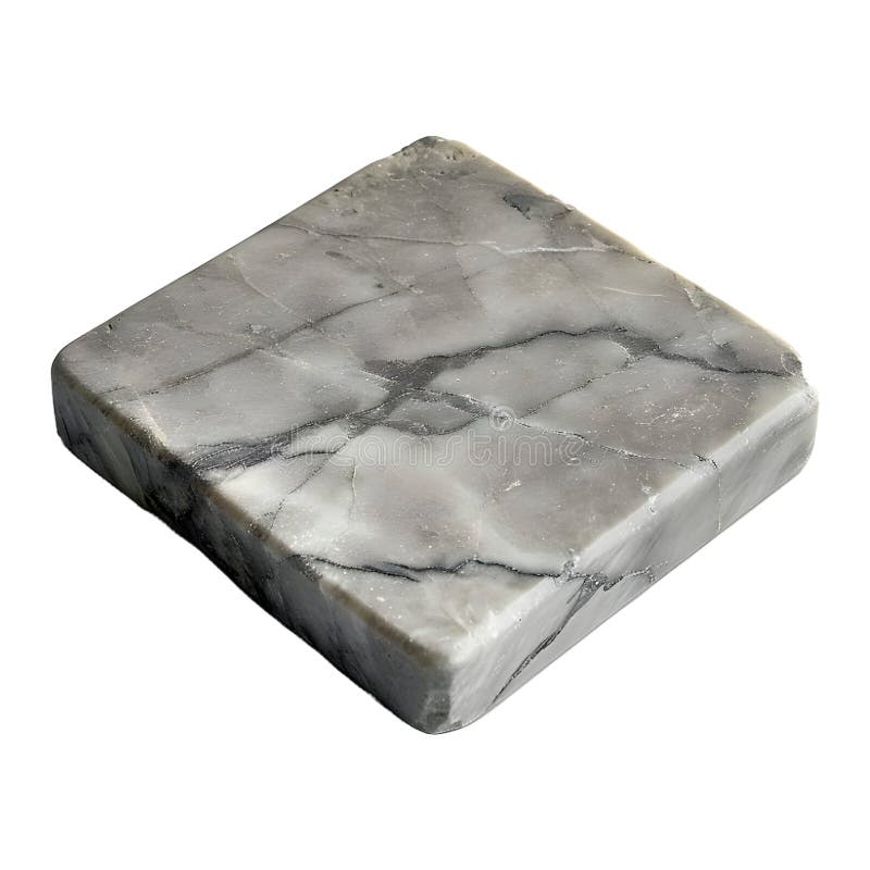 3D Rendering of a Gray Solid Stone on Transparent Background - Ai ...