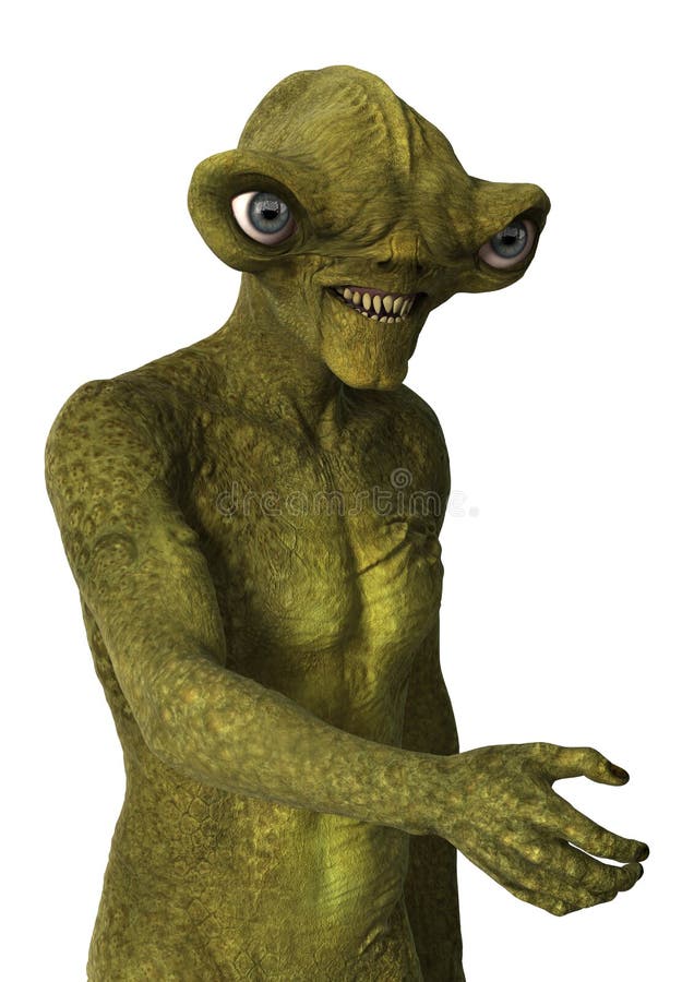 Friendly Alien stock illustration. Illustration of monster - 33553202