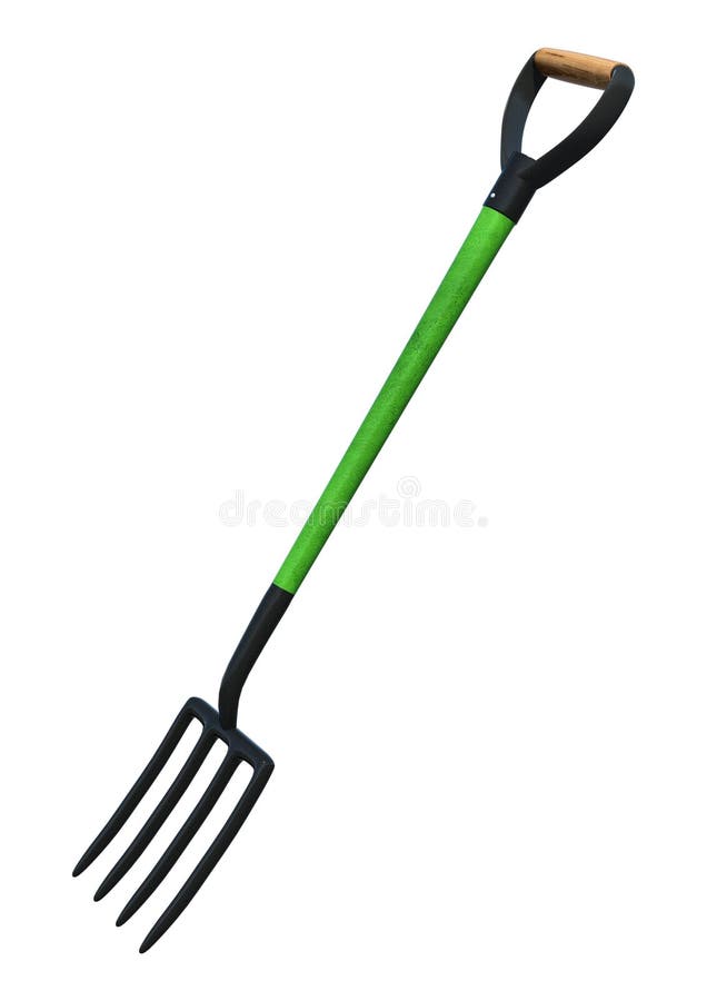 3D Rendering Pitch Fork on White Stock Illustration - Illustration of ...