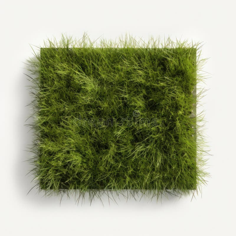 3d Rendering of Green Grass Cube Stock Illustration - Illustration of ...