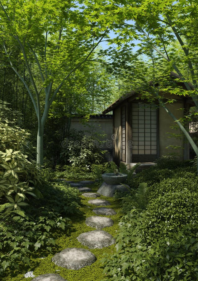 Japanese garden stock photo. Image of culture, garden - 22650062