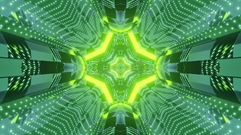 3D Rendering of Green Laser Lights Forming a Cosmic Background Stock ...