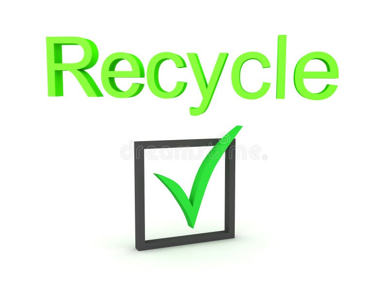 3D Recycling Text Above Paper Stack Falling in Trash Can Stock ...