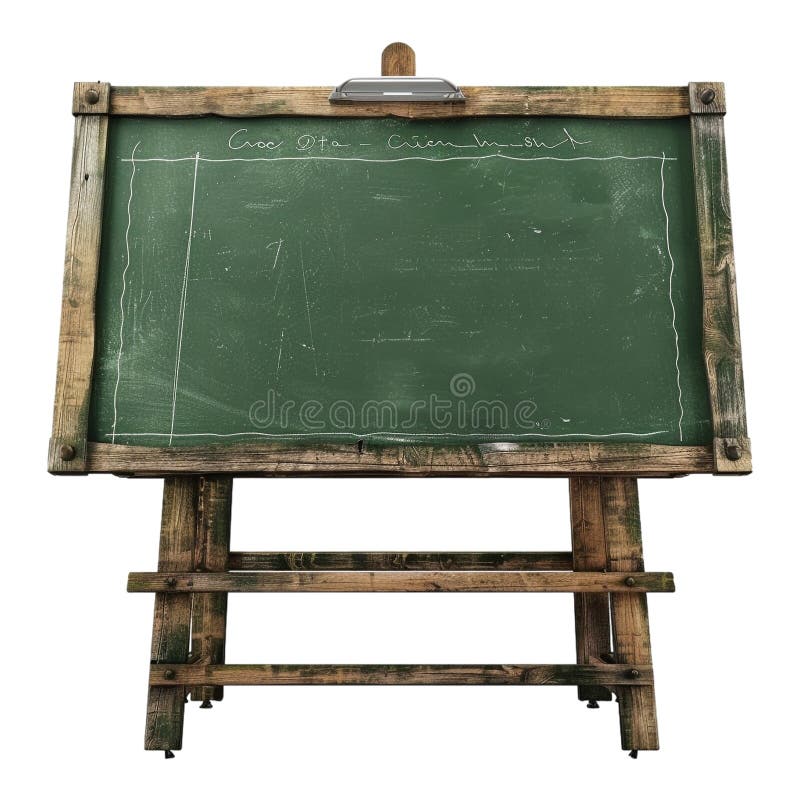 3D Rendering of a Green School Board on Transparent Background - Ai ...
