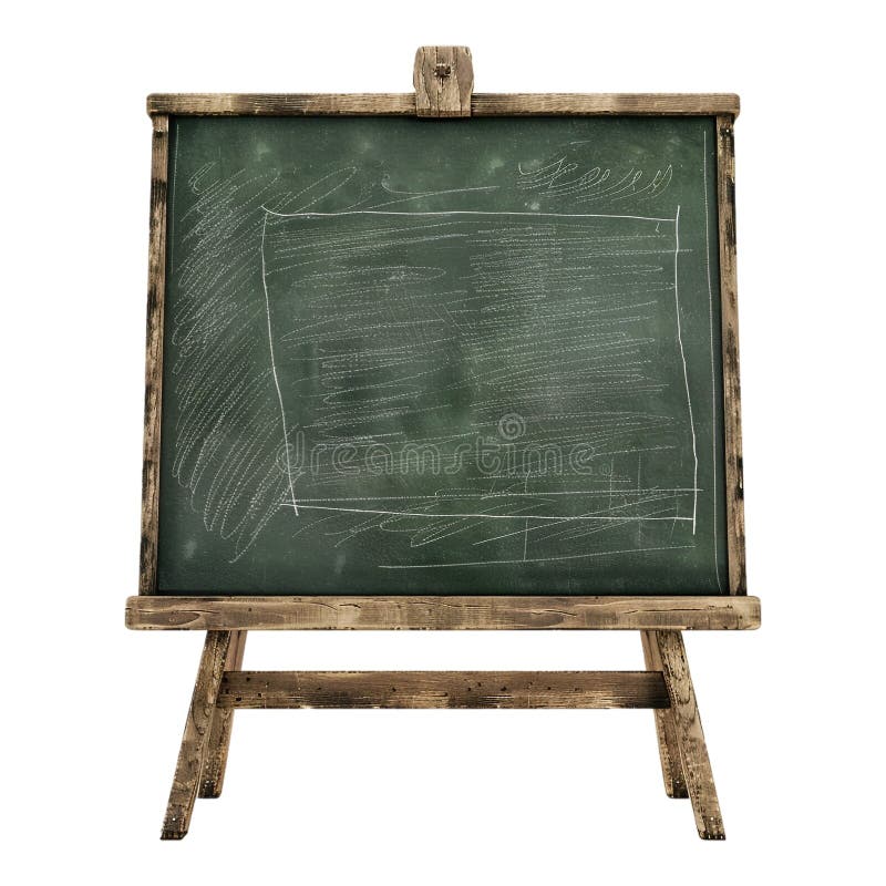 3D Rendering of a Green School Board on Transparent Background - Ai ...