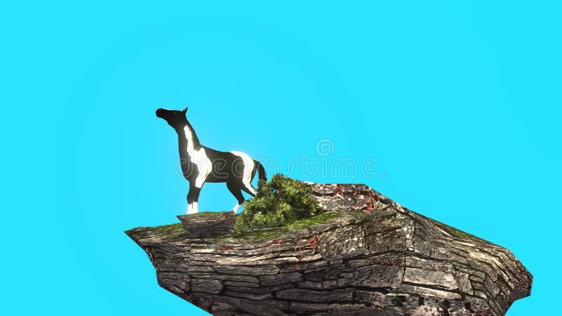 3D Render of a Stallion in a Grove. Stock Footage - Video of horse ...