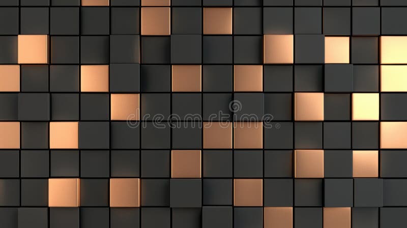 A 3D Rendering of a Grid of Squares with Alternating Light and Dark ...
