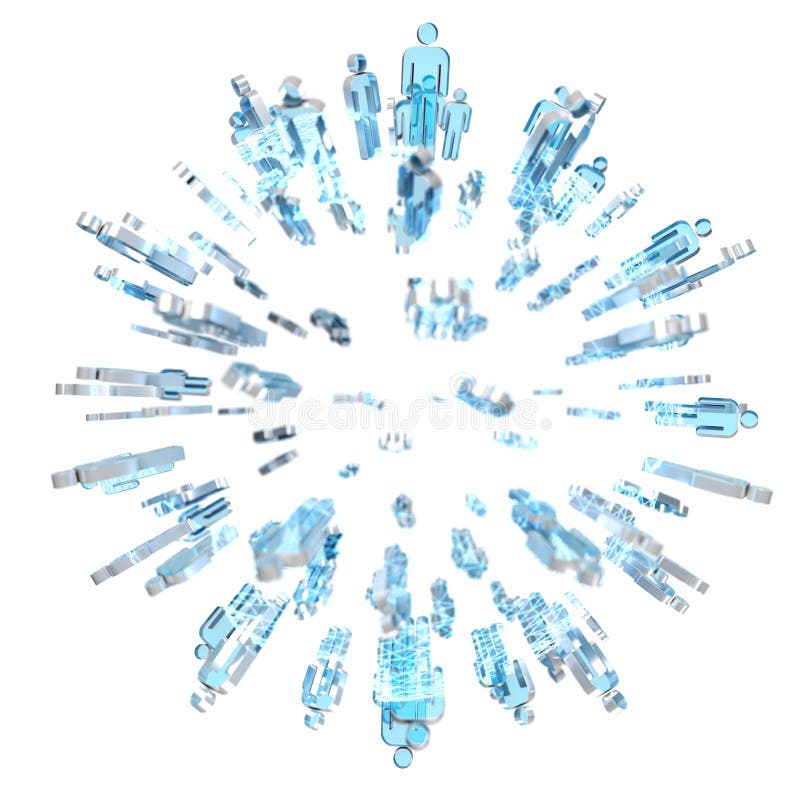 3D Rendering Group of Icons People Surrounding Planet Earth Stock ...