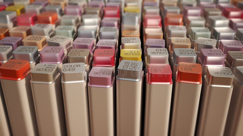 Color artist markers stock illustration. Illustration of graphic ...