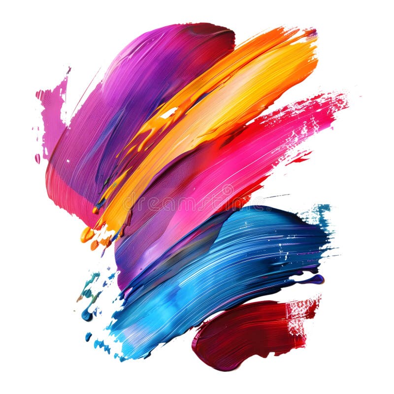 3D Rendering of a Grunge Paint Splash on Transparent Background - Ai ...