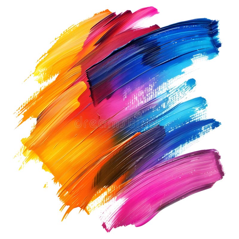 3D Rendering of a Grunge Paint Splash on Transparent Background - Ai ...