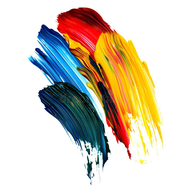 3D Rendering of a Grunge Paint Splash on Transparent Background - Ai ...