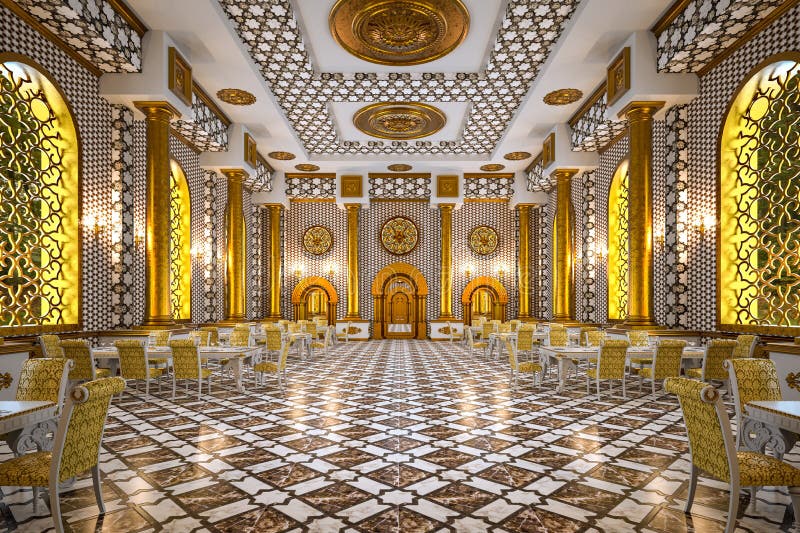 3D Rendering of the Hall in a Classic Style. Classic Interior Stock ...