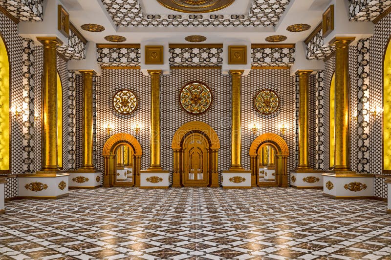 3D Rendering of the Hall in a Classic Style. Classic Interior Stock ...