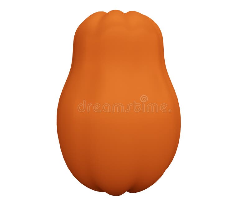 3d Rendering of Halloween Pumpkin Front View, Minimal Halloween ...