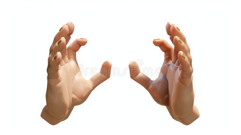 A 3D Rendering of Hands Clapping with Sound Effect Illustration ...